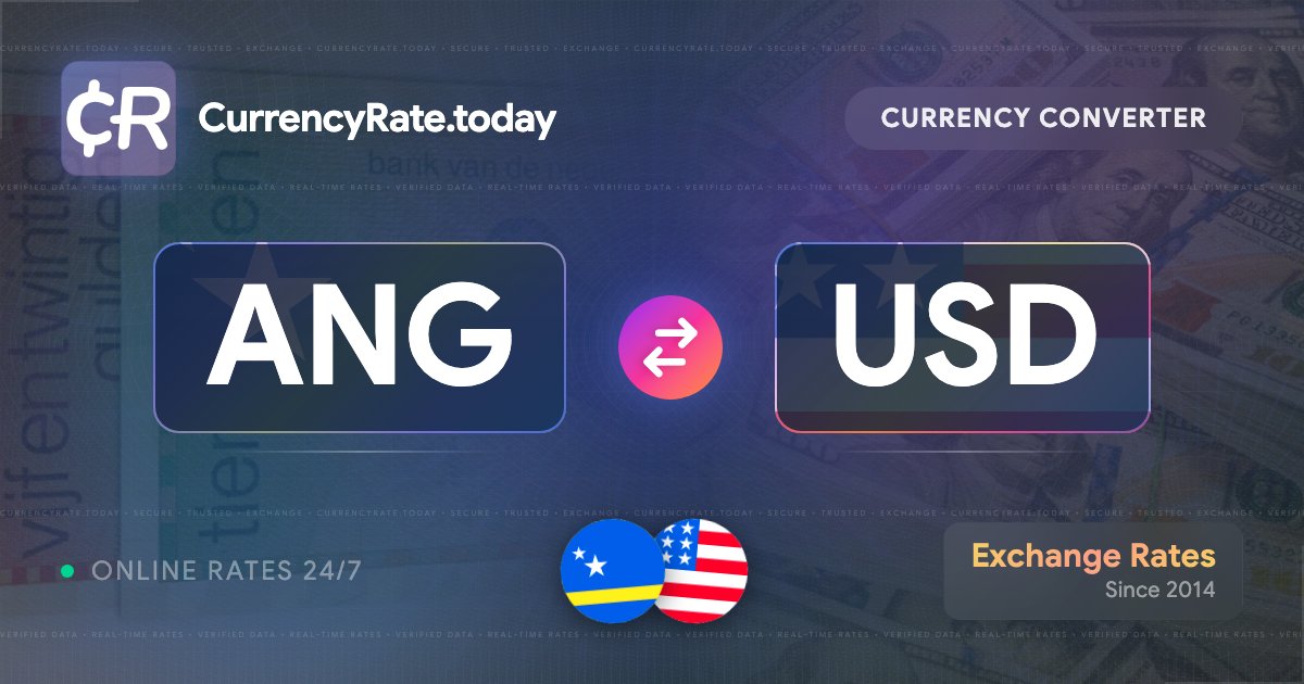 5 Guilders (ANG) to US Dollars (USD) - Currency Converter