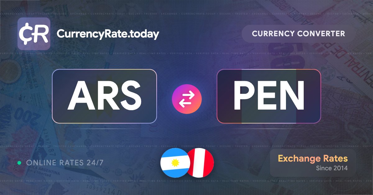 65000 En Pesos Argentinos (ARS) a Nuevo Sol Peruano (PEN)