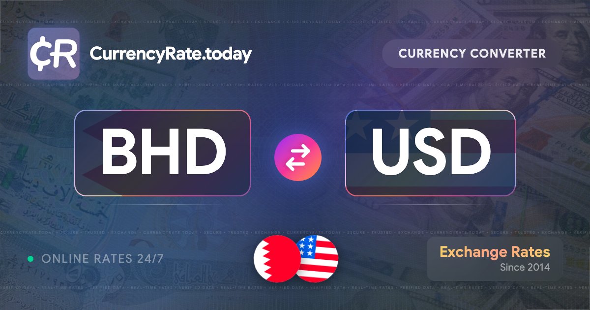 3000 Bahraini Dinars (BHD) to US Dollars (USD) - Currency Converter