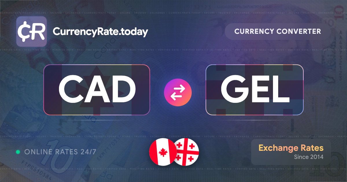 50 Canadian Dollars (CAD) to Lari (GEL) - Currency Converter