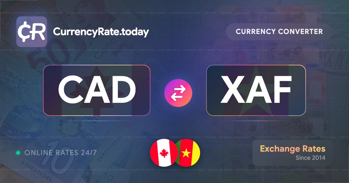 13000 Canadian Dollars (CAD) to Xa Francs (XAF) - Currency Converter