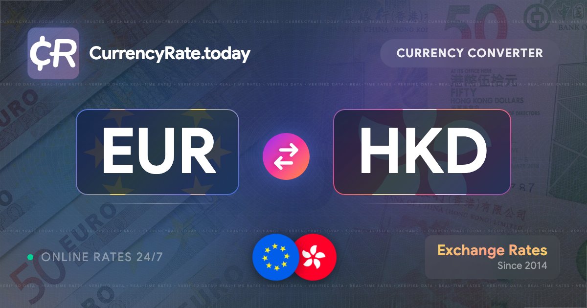 71.7 Euros (EUR) to Hong Kong Dollars (HKD) - Currency Converter