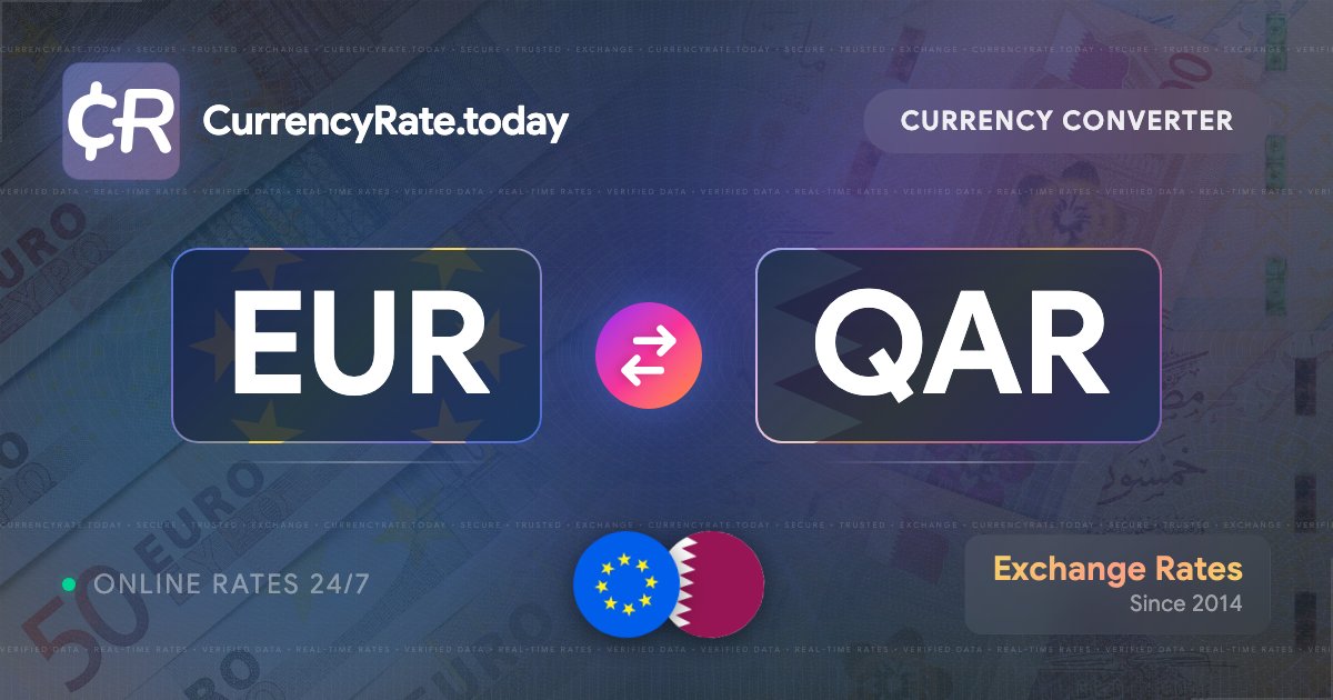1380 Euros (EUR) to Riyals (QAR) - Currency Converter