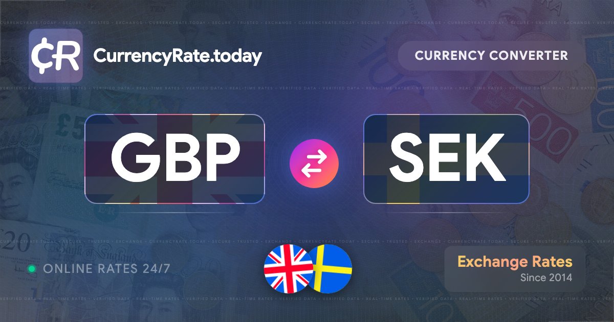 429 Pound Sterlings (GBP) to Swedish Kronor (SEK) - Currency Converter