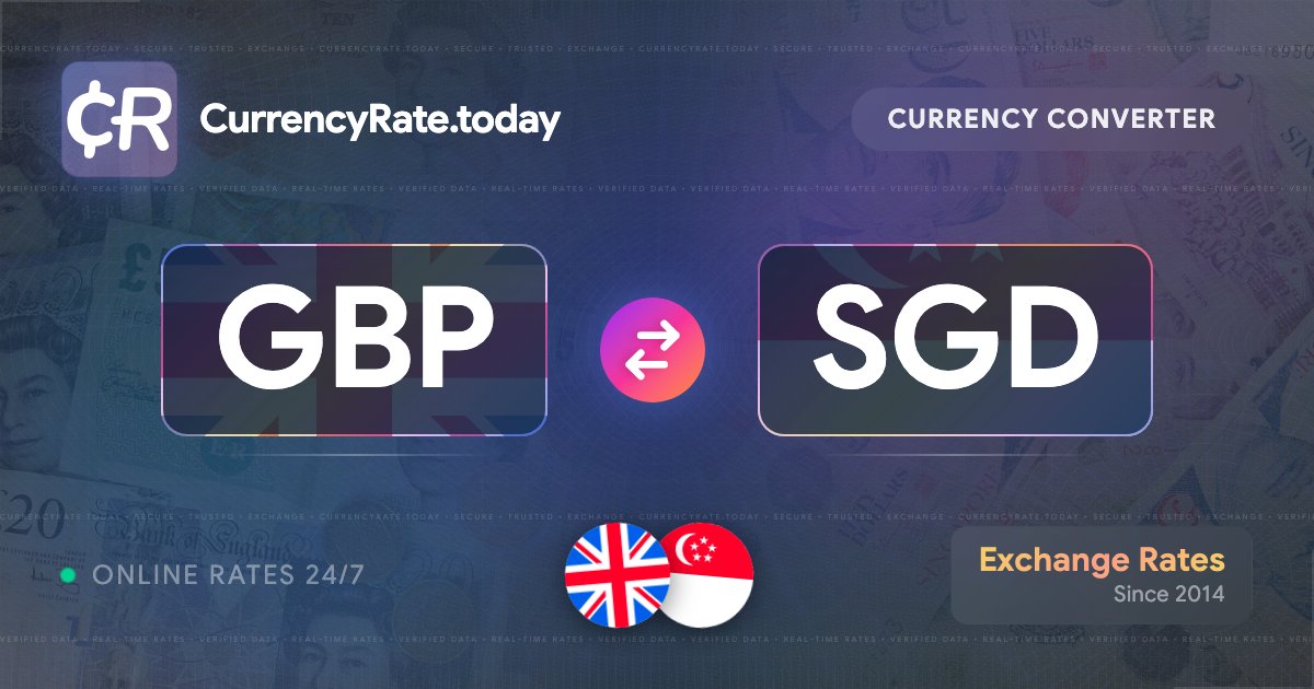 525 Pound Sterlings (GBP) to Singapore Dollars (SGD) - Currency Converter