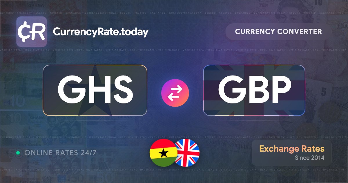 2500 Ghanaian Cedis (GHS) to Pound Sterlings (GBP) - Currency Converter