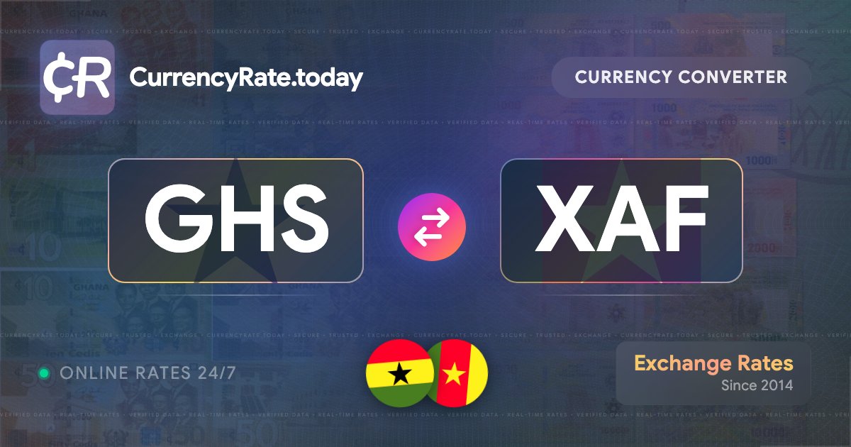 1000000 GHS en XAF - convertir Cedi Ghanéen à Franc CFA BEAC