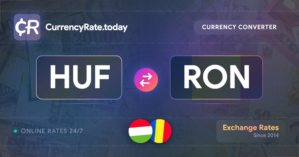 400 Forints (HUF) to Romanian Lei (RON) - Currency Converter