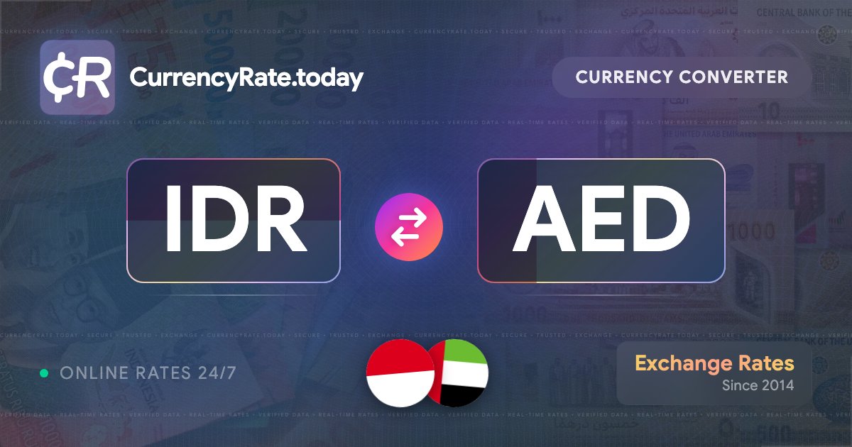 800000 Rupiahs (IDR) to Dirhams (AED) - Currency Converter
