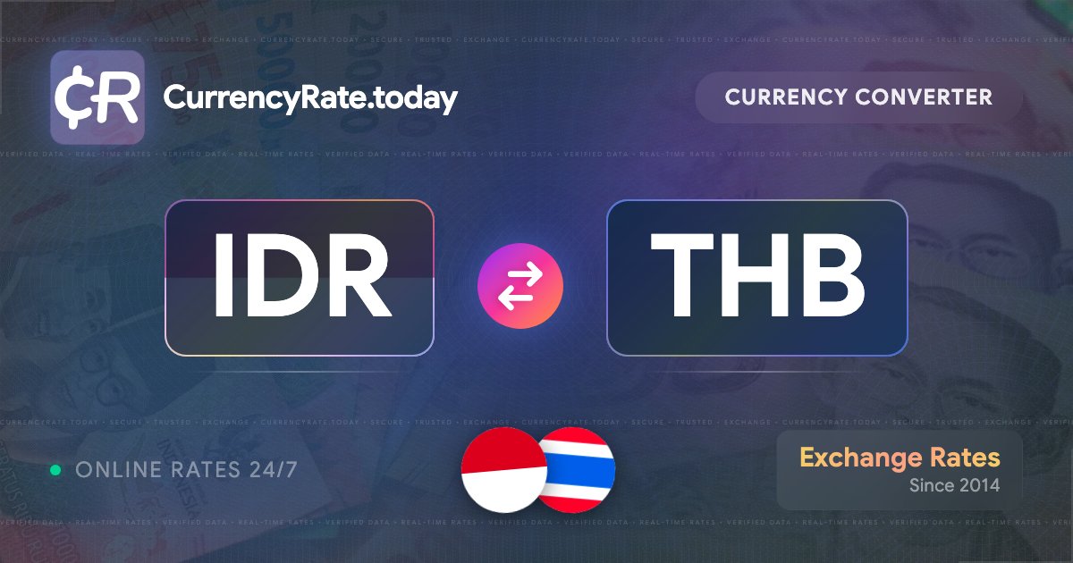 6666660 Rupiahs (IDR) to Thai Baht (THB) - Currency Converter