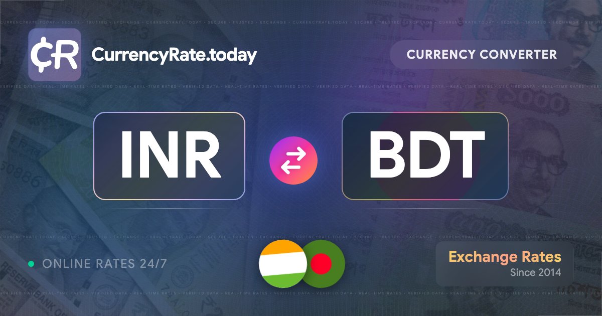 39000 Indian Rupees (INR) to Taka (BDT) - Currency Converter