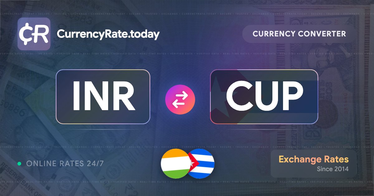 1 Million Indian Rupees (INR) to Cuban Pesos (CUP) - Currency Converter