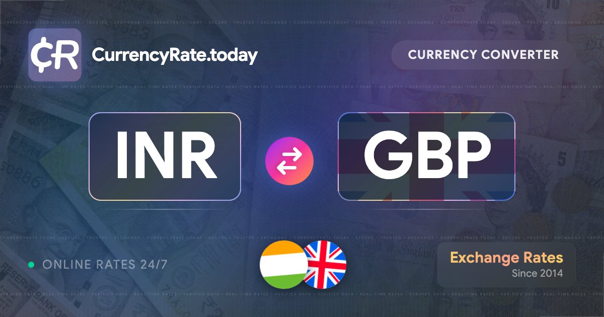 98000 Indian Rupees (INR) to Pound Sterlings (GBP) - Currency Converter