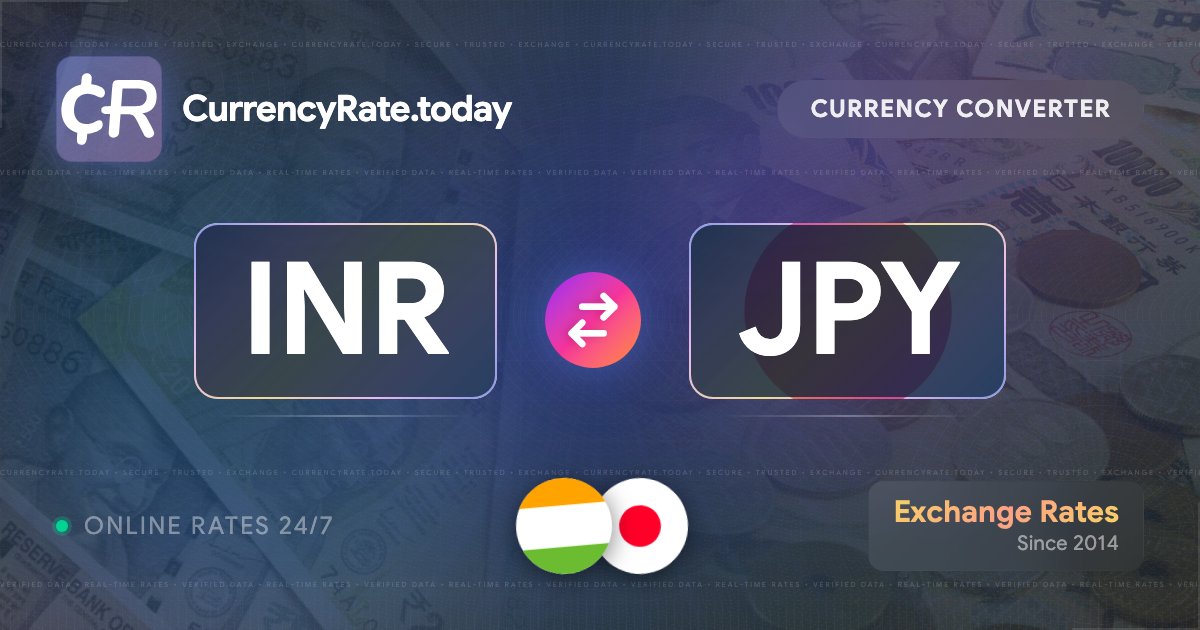 1000000 INRからJPYへ - インド ルピーを日本円に変換