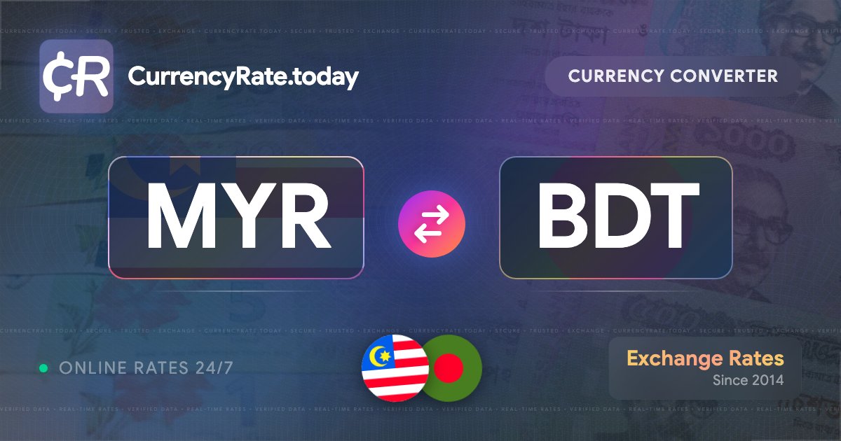 38000 Ringgit (MYR) to Taka (BDT) - Currency Converter