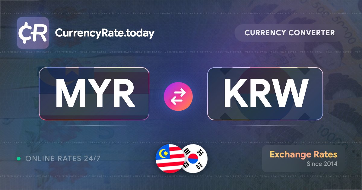 5000 Ringgit (MYR) to Won (KRW) - Currency Converter