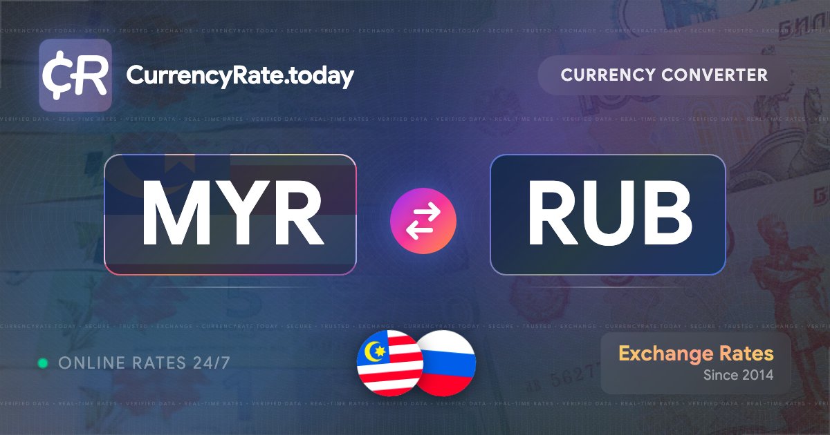 Kurs Ringgit Malaysia ke Rubel Rusia - Hari Ini RM 1 MYR/RUB