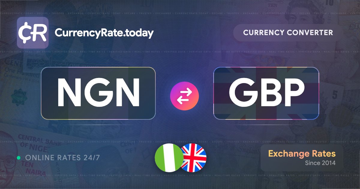 1000 Naira (NGN) to Pound Sterlings (GBP) - Currency Converter
