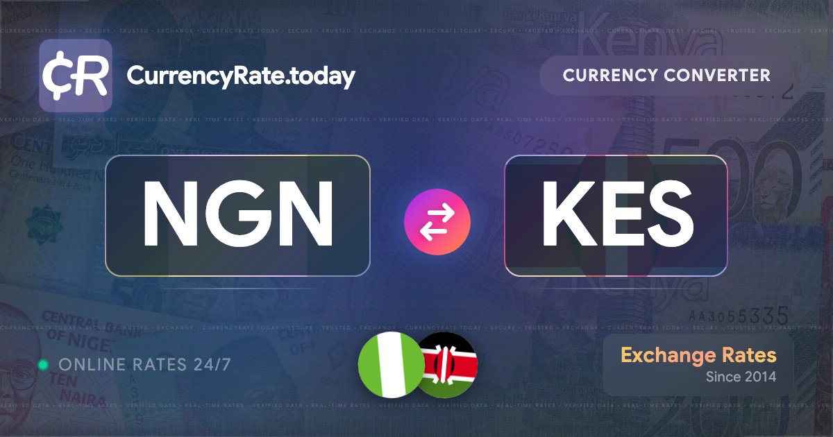 250000 Naira (NGN) to Kenyan Shillings (KES) - Currency Converter