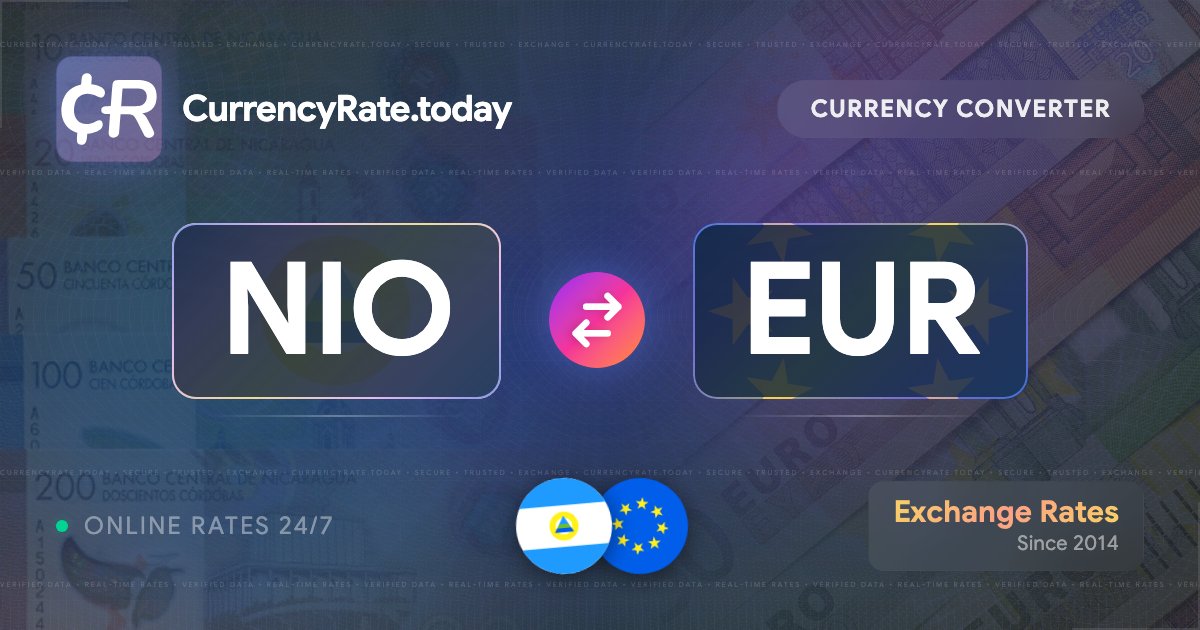 200 Cordobas (NIO) to Euros (EUR) - Currency Converter