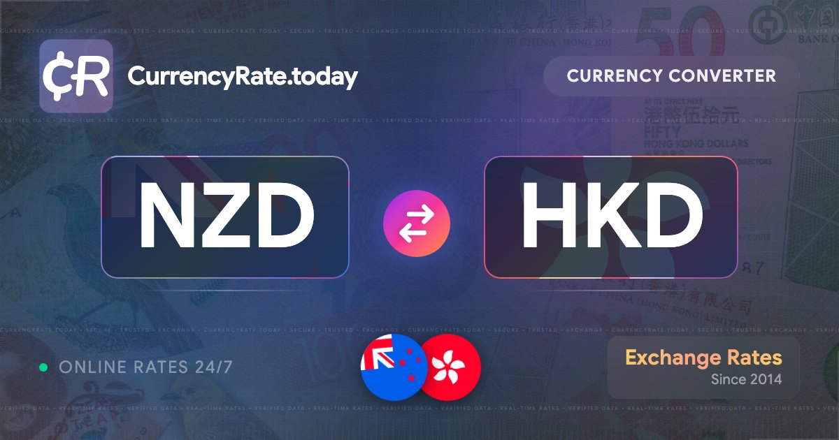 2270 New Zealand Dollars (NZD) to Hong Kong Dollars (HKD) - Currency ...
