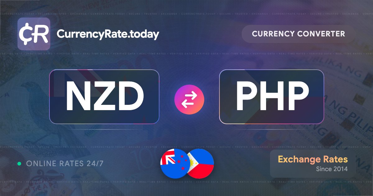 4500 New Zealand Dollars (NZD) to Philippine Pesos (PHP) - Currency ...