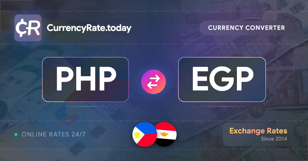 1000 Philippine Pesos (PHP) to Egyptian Pounds (EGP) - Currency Converter