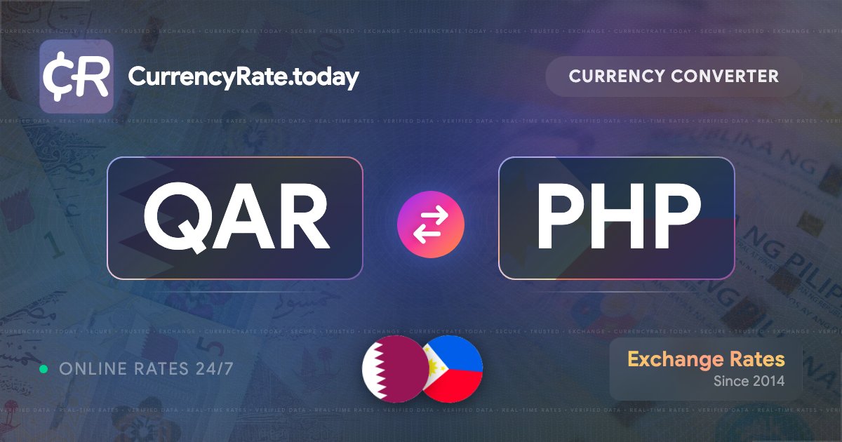 279 Riyals (QAR) to Philippine Pesos (PHP) - Currency Converter