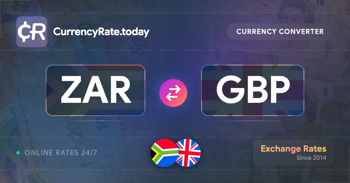 50 Rands (ZAR) to Pound Sterlings (GBP) - Currency Converter